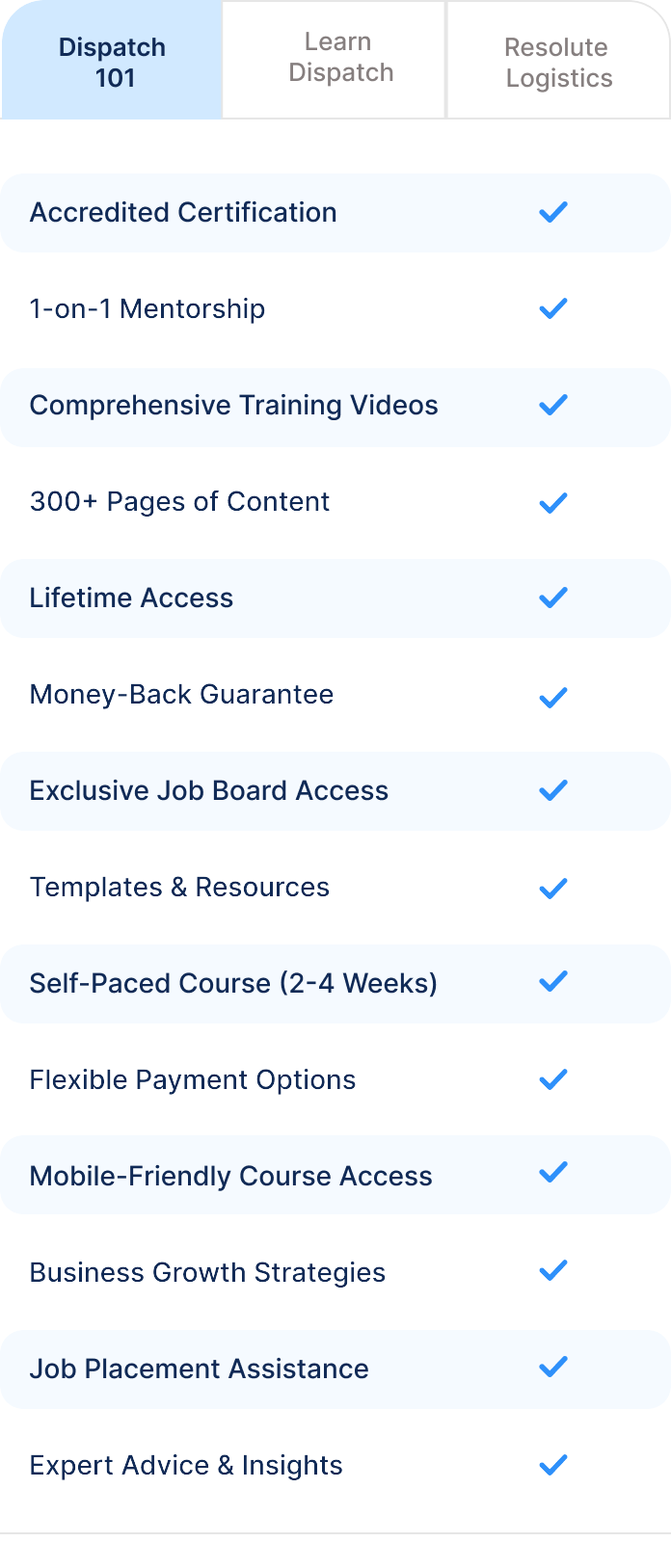 Course Benefits – Dispatcher101.com | Dispatcher 101
